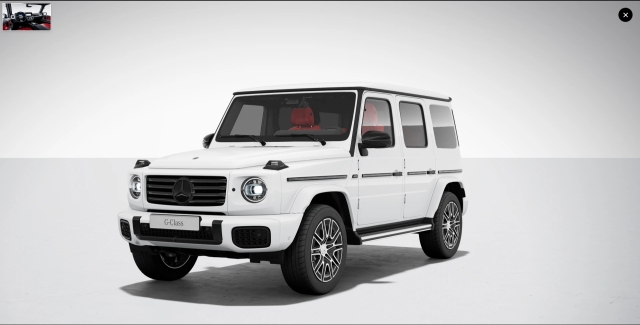 原装进口25款奔驰G450d 新款大G白车红内海外直发价